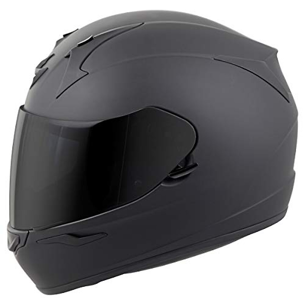 ScorpionEXO R320 Full Face Motorcycle Helmet with Pinlock Ready Shield and Bluetooth Ready Speaker Pockets DOT Approved Solid (Matte Black - Medium)