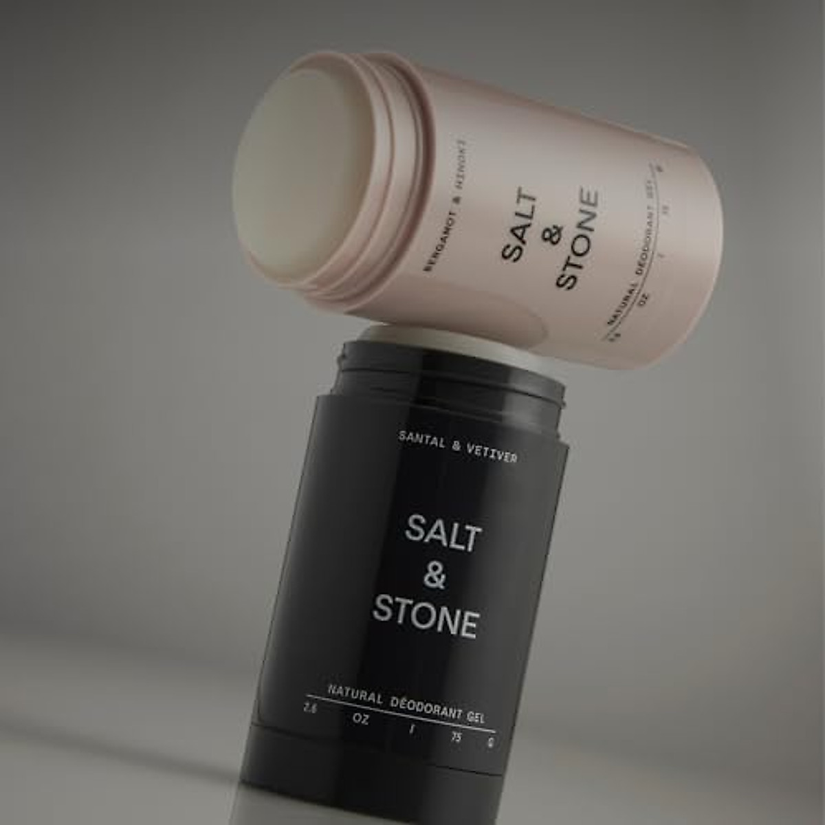 SALT & STONE Sensitive Skin Deodorant | Natural Deodorant Gel for Women and Men, Aluminum Free, Baking Soda Free, Vegan | Bergamot & Eucalyptus (2.6 oz)