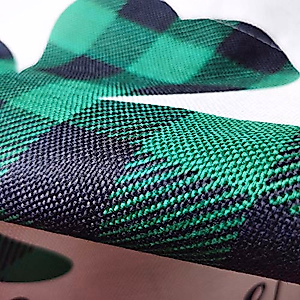 HUGSVIK Burlap St. Patrick's Day Garden Flag 12 x 18, Rustic Shamrock St. Patrick’s Decorations Outdoor Flag, Double-sided Lucky Clovers Welcome Garden Flag for St. Patrick’s Day Summer Yard Garden