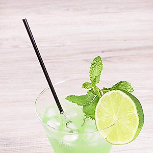 Karat C9100 (Black) 7.5" Stir Straws (3mm Diameter),Black (Case of 5000)