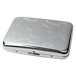 BOHONG RFID Blocking Credit Card Holder Metal wallet for Men Women - Stylish Travel Wallet - Best protection for Bank Debit, ID, ATM, Cards against Scanning Criminals