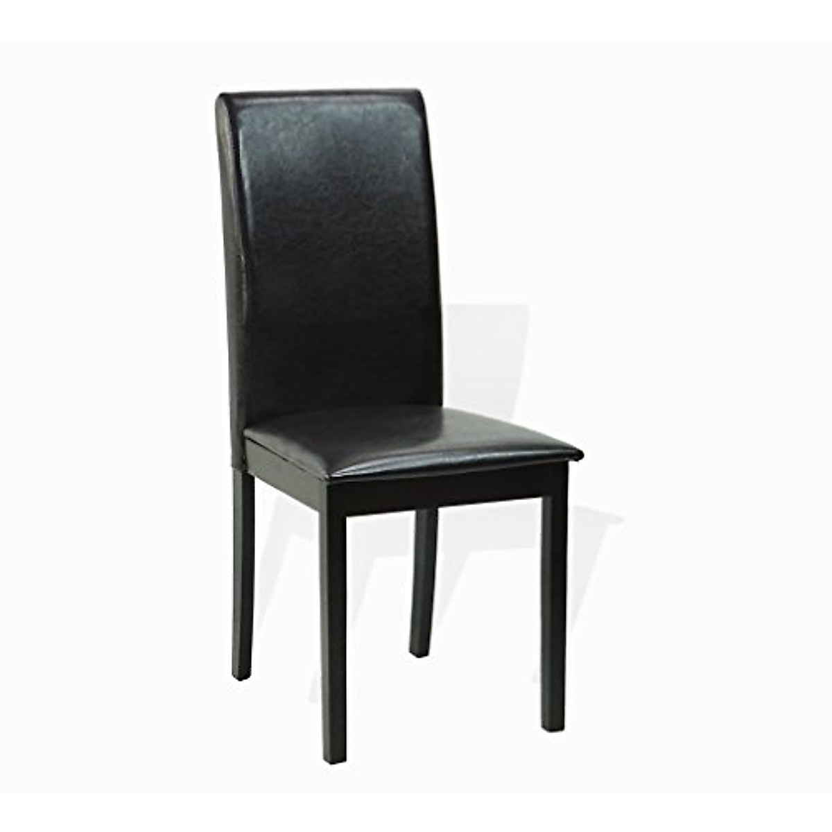 3 Pc Dining Room Dinette Kitchen Set Square Table and 2 Fallabella Chairs Classic Style Solid Wood Espresso Finish Rattan Wicker Furniture