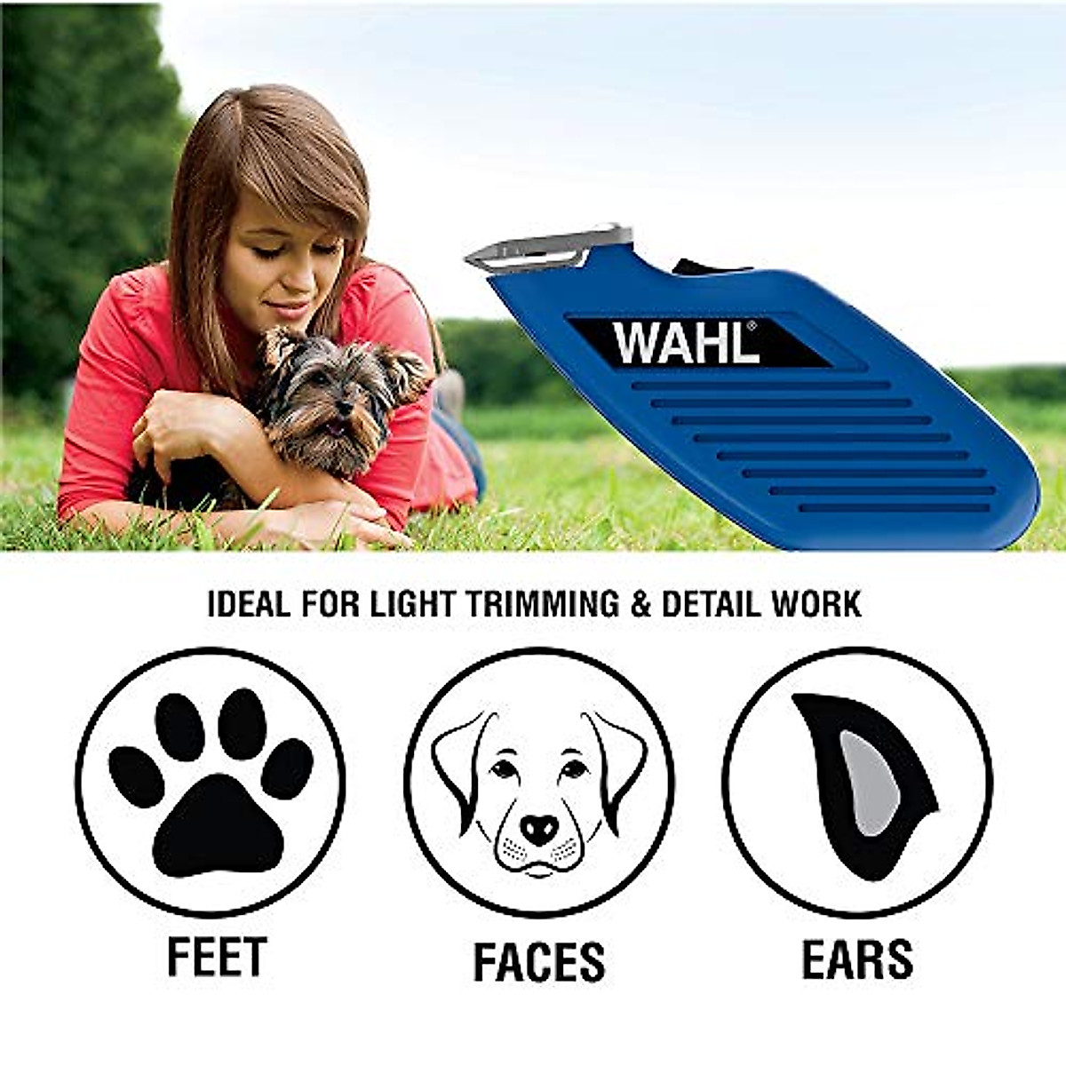 Wahl Professional Animal Pocket Pro Equine Compact Horse Trimmer and Grooming Kit, Blue (#9861-900)