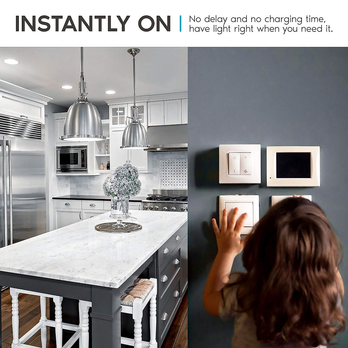 LUXRITE A19 LED Bulb 75W Equivalent, 1100 Lumens, 5000K Bright White, Dimmable Standard LED Light Bulbs 11W, Enclosed Fixture Rated, Energy Star, E26 Medium Base - Indoor and Outdoor (6 Pack)