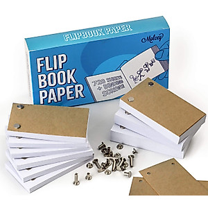 Blank Flip Book Paper with Holes - 720 Sheets (1480 Pages) Flipbook Animation Paper : Works with Flip Book Kit Light Pads: for Drawing, Sketching Supplies/Comic Book Kit - Drawing Paper Animation Kit