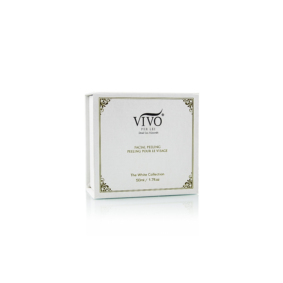 Vivo Per Lei Facial Peeling Gel - Face Peel Containing Dead Sea Minerals and Nut Shell Powder - Exfoliating Gel And Blackhead Remover (Pack of 2) Includes 2 Travel Facial Peel tubes