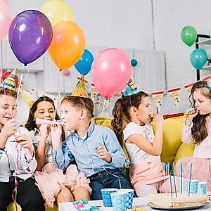 [500Pack ] 3 oz Paper Cups, Small Mouthwash Cups, Disposable Bathroom Cups, Paper Cups for Party, Picnic, BBQ, Travel, and Event, Assorted Blue Pattern