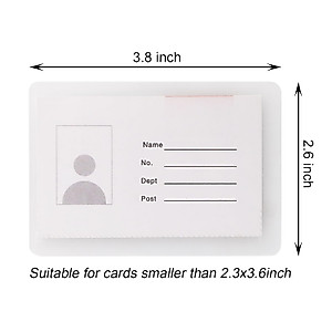 ONLYKXY 2.5x3.7-Inches Transparent Universal Thermal Laminating Sheets Pouches Premium Films for Laminator Machine - Photo Paper Files Card Picture Safe for Office 100Pcs