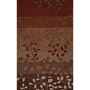 Dalyn Rugs Dalyn Studio SD1 Area-Rugs, 5' x 7'9", Deep Red, Auburn, Rust, Chocolate, Mocha, Cream