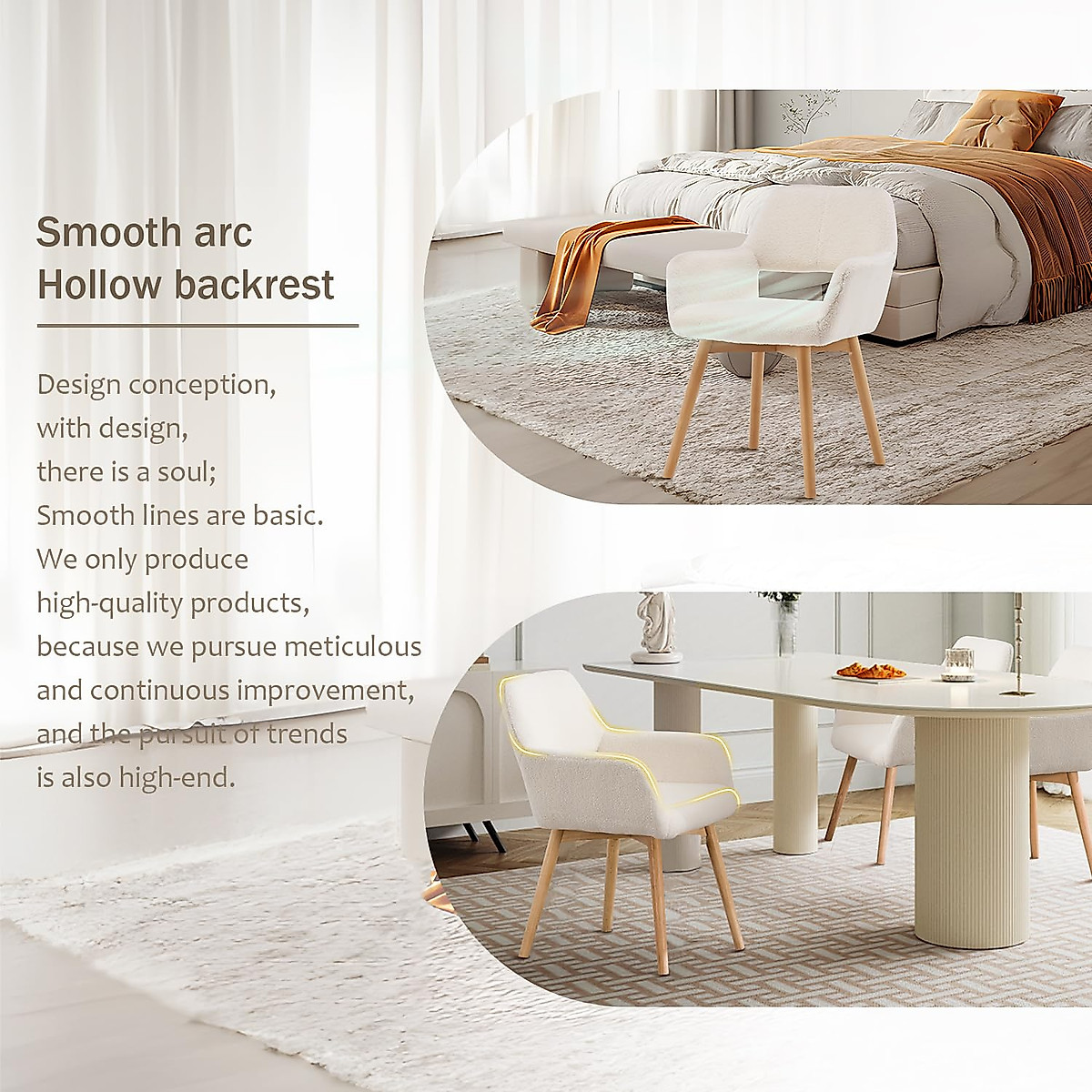 Desk Chair Accent Chair Mid Century Modern Arm Chair Upholstered Reading Chair Living Room Chairs for Bedrooms Living Room Home Office (Gray, Set of 1)