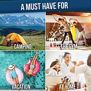 D&D Hanging Travel Toiletry Bag for Men and Women – Cosmetics, Makeup and Toiletries Organizer Kit with 10 Compartments, YKK Zippers, XXL Metal Swivel Hook, Water-Resistant Nylon