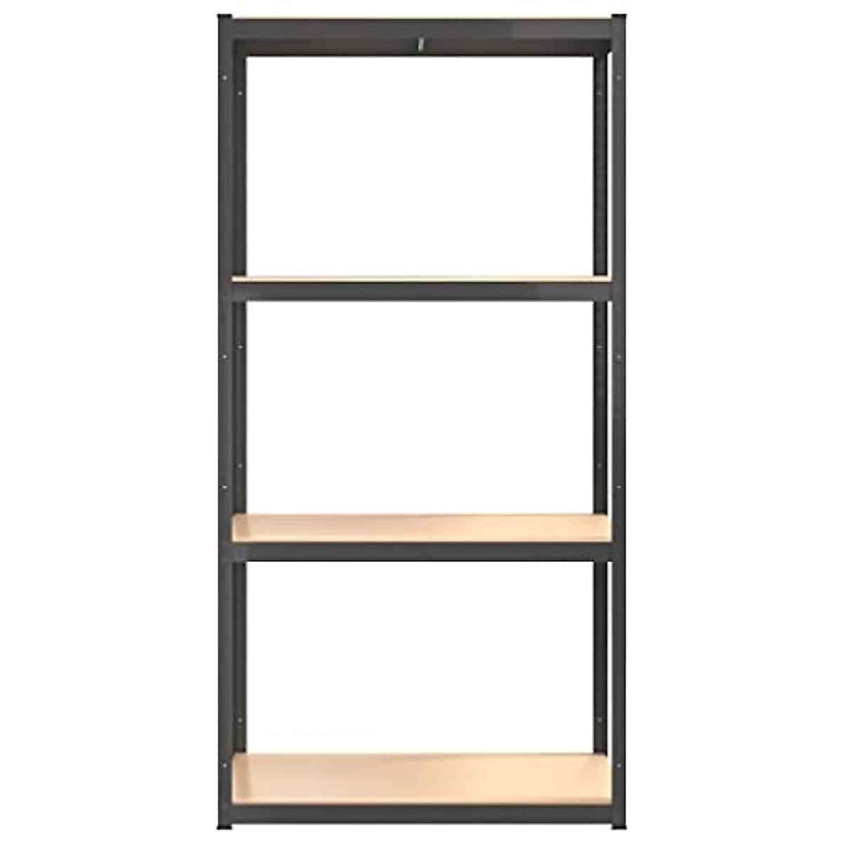 vidaXL 4-Layer Shelves 2 pcs Anthracite Steel&Engineered Wood