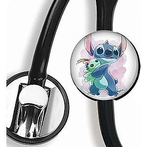 SUYOLA Lovely Stethoscope Tag,Steth ID Tag,Nurse Badge,StethoscopeTag Black