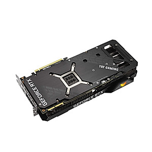 ASUS TUF Gaming NVIDIA GeForce RTX 3090 OC Edition Graphics Card- PCIe 4.0, 24GB GDDR6X, HDMI 2.1, DisplayPort 1.4a, Dual Ball Fan Bearings (Renewed)