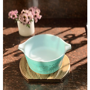 Handmade Wooden Trivet for Hot Dishes Plates & Pots Holder Hot Pad for Kitchen & Dining Table Decor Cookware Heat Resistant Rustic Decorative Carvings 8 Inches Tabletop Home & Dining Table Essentials