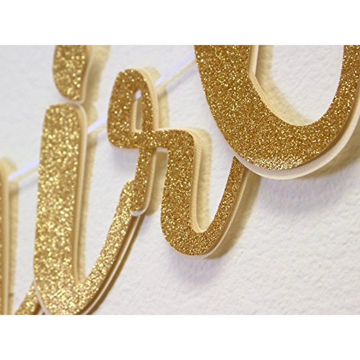 All About Details It's A Girl Cursive Banner, 1set, Baby Shower Banner, Baby Shower Party Decoration (Gold)