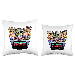 JEFF DUNHAM Albany, NY (2023) Throw Pillow, 16x16, Multicolor