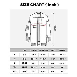 A ROW Black Cardigan for Women Dressy Casual Long Sleeve Open Front Knit Cardigan Sweaters Summer Lightweight Cardigans