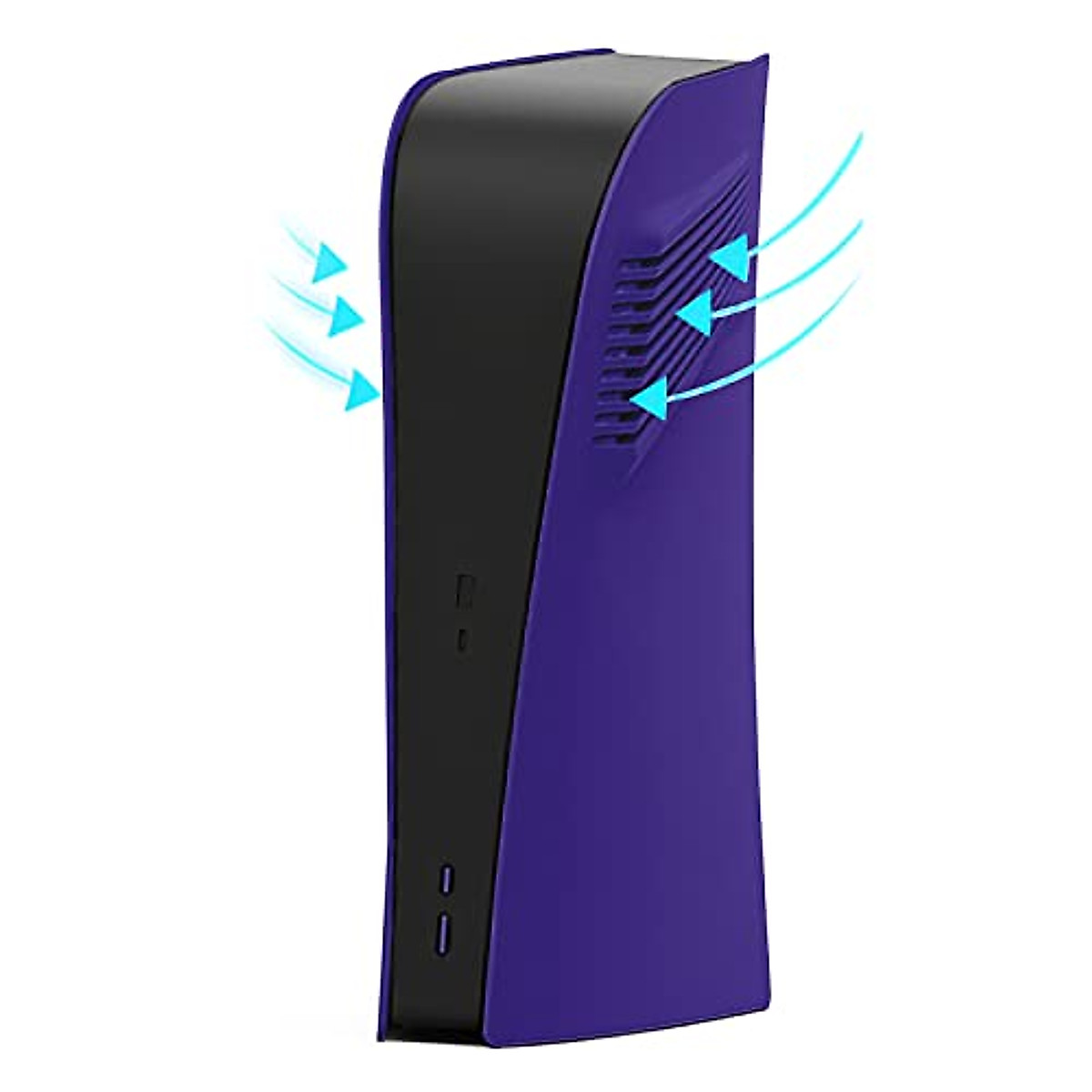 Digital Edition Face Plates with Cooling Vents Cover Skins Shell Panels for PS5 Console, Playstation 5 Accessories Faceplate Protective Replacement Plate (Digital Galactic Purple)