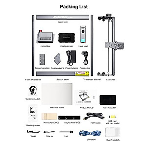 ATOMSTACK X7 Pro 50W Laser Engraver, Laser ingravor Cutter, 10W Output Power CNC Laser Engraver Cutting Machine, Eye Protection Fixed-Focus, DIY Laser Marking for Wood and Metal, 400x410mm