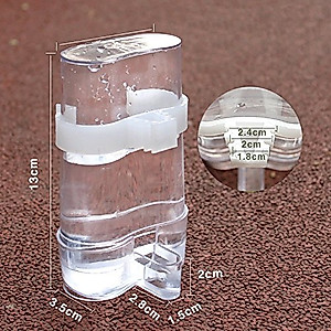 Bird Waterer Bird Feeders Bird Feed Water Dispenser for Parrot Budgies Parakeet Cockatiels Conure Lovebirds Finch African Greys 1pcs