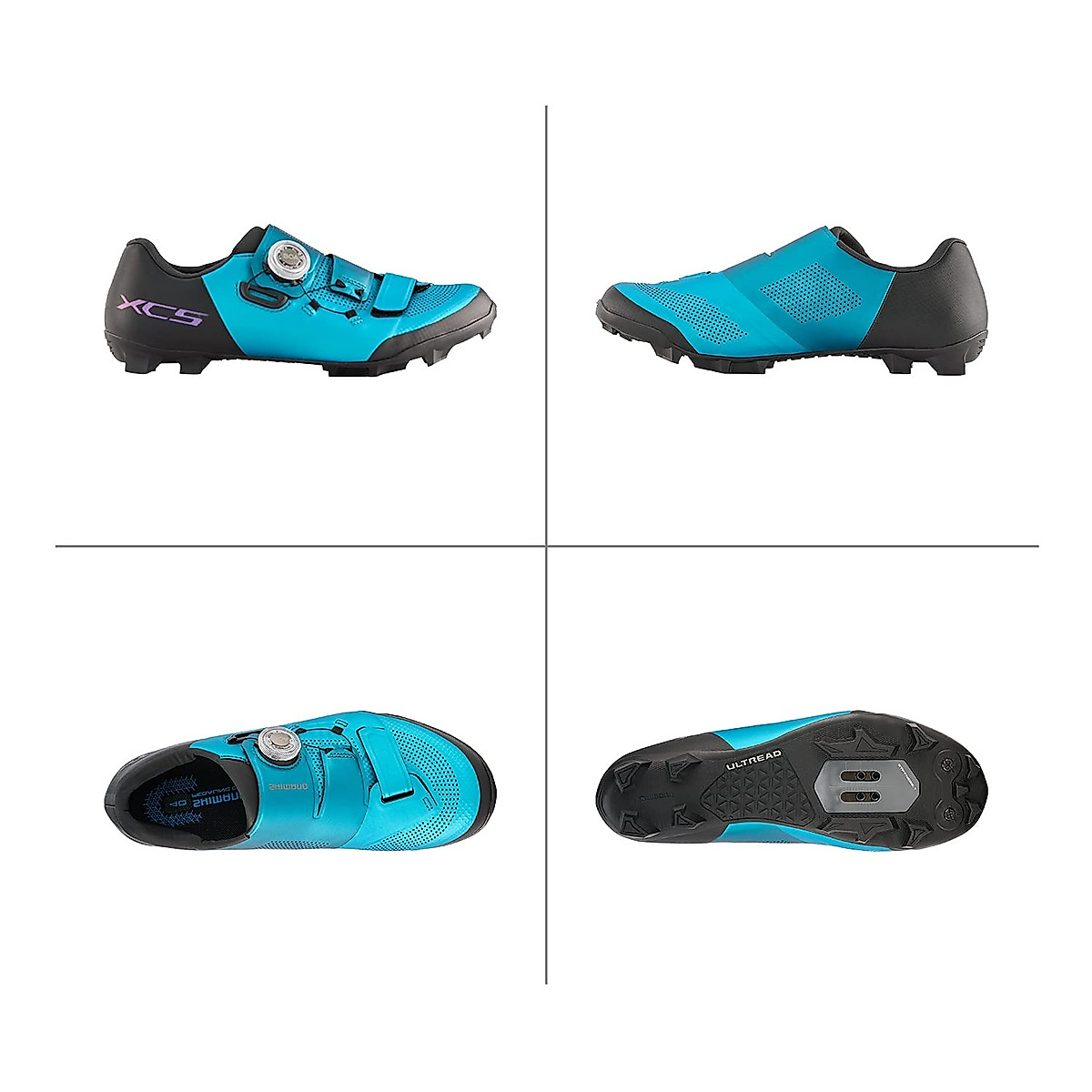 SHIMANO SH-XC502W High-Performance Women’s XC Cycling Shoe, Green, 8.5-9