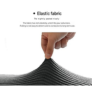 Yogsey 2 Pcs Stretch Couch Arm Covers Anti- Slip Armchair Cover Stretch Armrest Cover for Chairs Recliner Sofa Stretch Armrest Covers Furniture Protector Washable Armchair Slipcovers