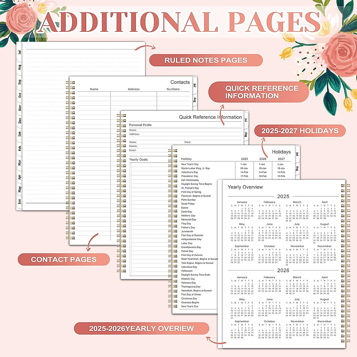 Monthly Planner 2023-2025 - Jul. 2023 - Jun. 2025, Monthly Calendar 2023-2025, 9" x 11", 2 Year Monthly Planner with Monthly Tabs, Flexible Cover,Twin-Wire Binding, Perfect Organizer