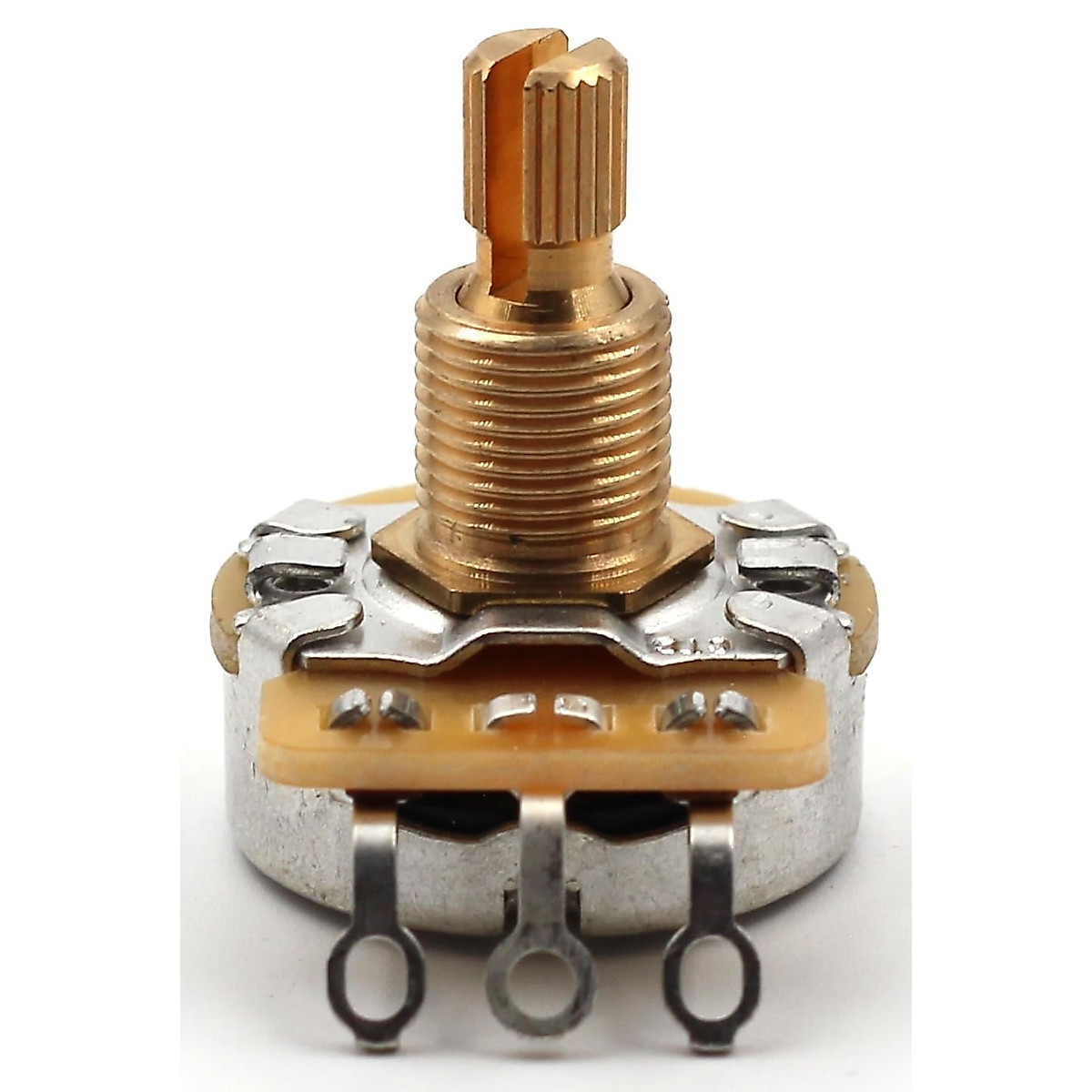 CTS TAOT CUSTOM 525K SHORT Split Shaft Audio Taper Potentiometers - 500K - Set of 4 (4X)