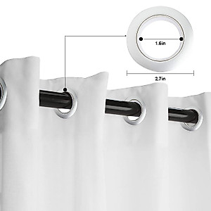 Black Out Window Curtains Floral Printed - 2 Panels Thermal Curtain Drapes Insulated Window Treatments for Bedroom Living Room, W 27.5 x L 39 inches Chrysanthemum Flower Red Black White, One Pair