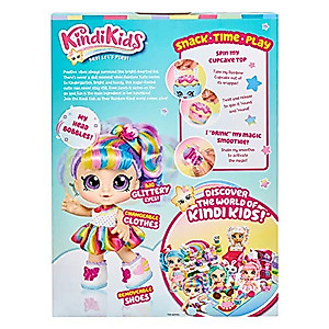 Kindi Kids Snack Time Friends - Pre-School Play Doll, Rainbow Kate - for Ages 3+ | Changeable Clothes and Removable Shoes - Fun Play, for Imaginative Kids