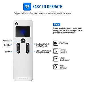 NEEWER Teleprompter X14 PRO with RT-110 Remote & APP Control (Bluetooth Connection via NEEWER Teleprompter App), 14” Portable No Assembly Compatible with iPad Android Tablet Smartphone Camera