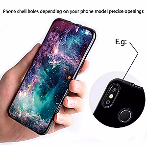 HHUAN Phone case for LG K31 Rebel (5.70") with 1 Tempered Glass Screen Protector, Ultra-Thin Black Soft Silicone TPU Bumper Cover Shell, Full Protection Against Shock and Scratch - WMA33