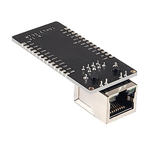 DWEII WT32-ETH01 ESP32 Module Ethernet WiFi Bluetooth Development Board WT32-ETH01 Embedded Serial Port to Ethernet Converter Serial to WiFi&Bluetooth MCU Module Pack of 1