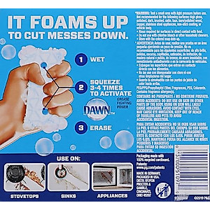 Mr. Clean Magic Eraser Kitchen with Dawn, Cleaning Pads with Durafoam, 2 Count
