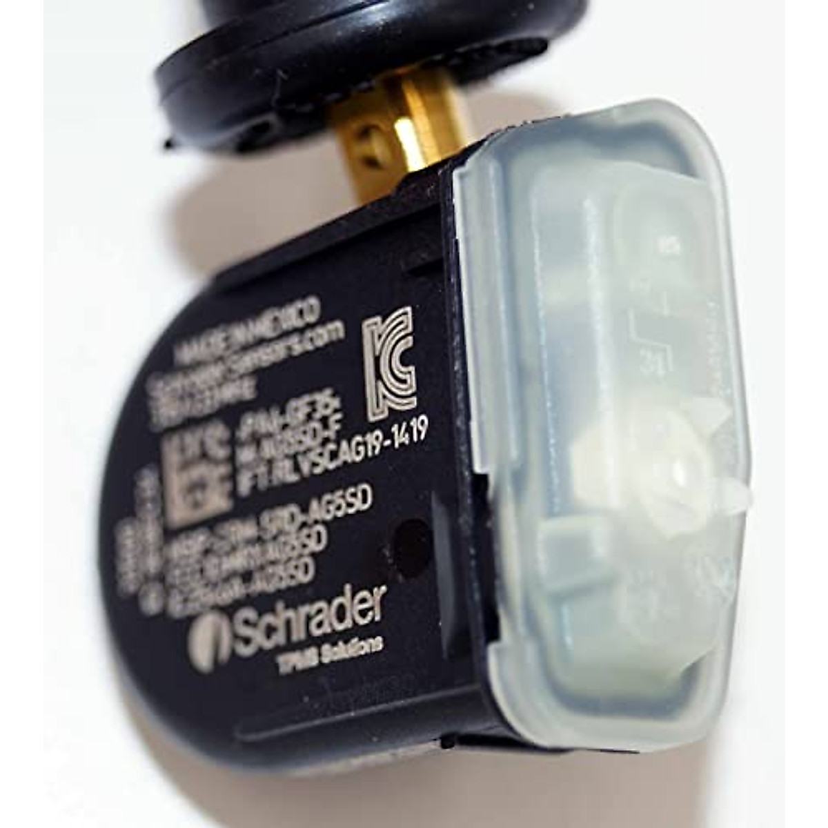 Schrader 33500 EZ-Sensor (314.9 MHz, 315 MHz, and 433 MHz) Programmable Fixed Angle Valve Tire Pressure Monitoring Sensors (TPMS), Needs Programming Before Installation - (Pack of 12)