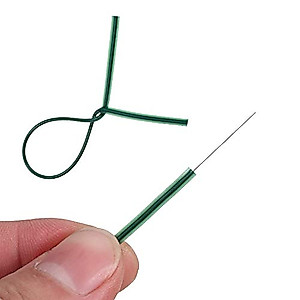 WILLBOND 200 Pieces 4.72 in Wire Twist Flexible Plant Ties, Nose Clips Nose Bridge Bracket DIY Wire, Garden Plant Twist Tie Plastic Garden Plant Support (Green)