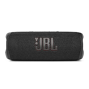 JBL Flip 6 Waterproof Portable Wireless Bluetooth Speaker Bundle with divvi! Premium Hardshell Case - Black