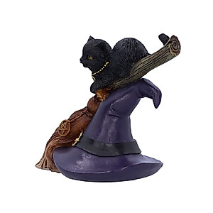 Nemesis Now Bewitched Cat Figurine, Multi Coloured, 13.3cm