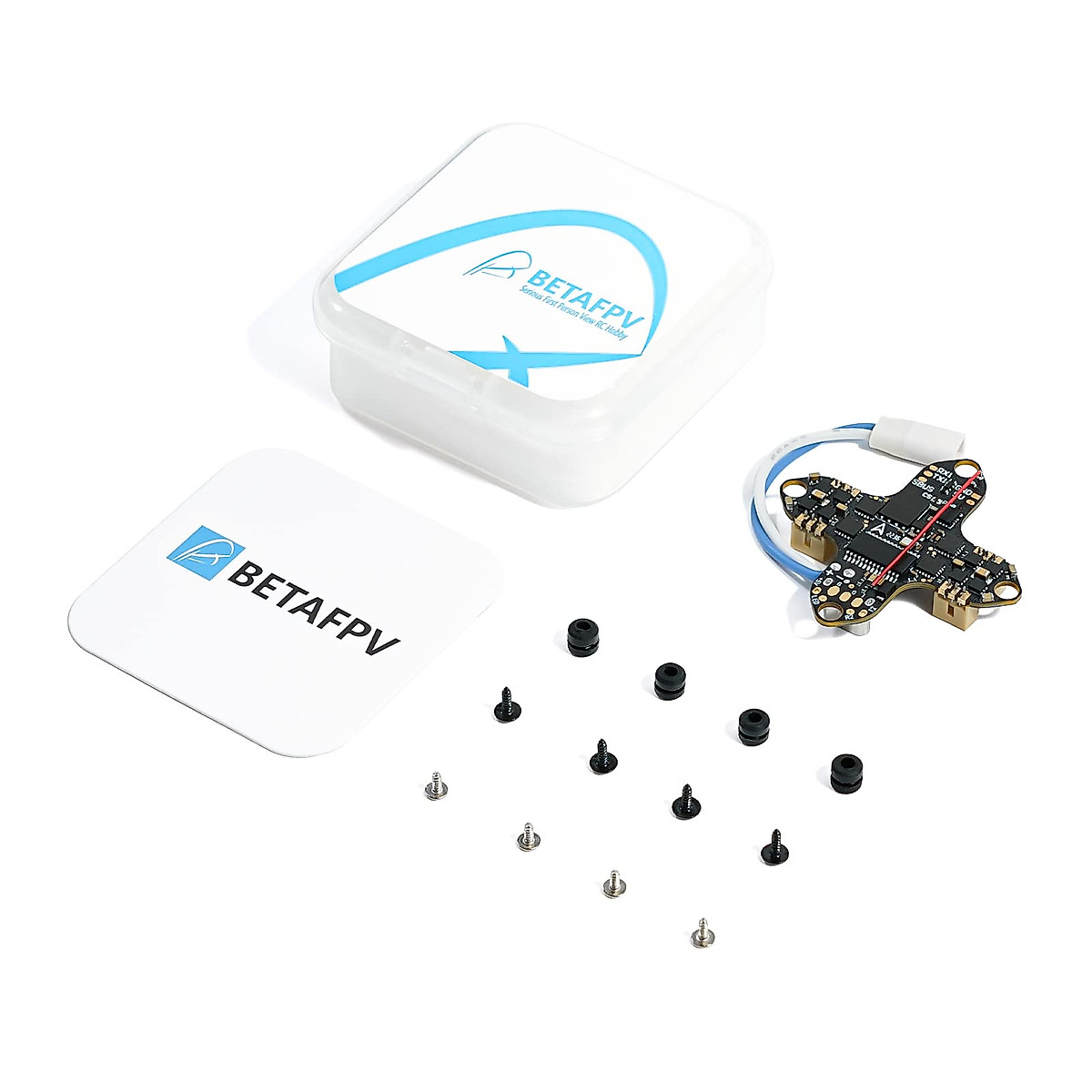 BETAFPV F4 1S 5A AIO Brushless Flight Controller with Built-in SPI Frsky Receiver, 8MB BlackBox, BT2.0 Cable Connector for 65/75mm 1S Micro FPV Whoop Drones