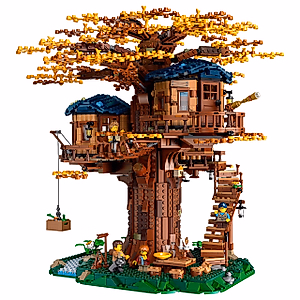 LEGO Ideas 21318 Tree House Playset Building Kit (3,036 Pieces) — Collectible Display Set and Birthday Family Christmas Holiday Toy for Adults & Kids — Drawstring Bag