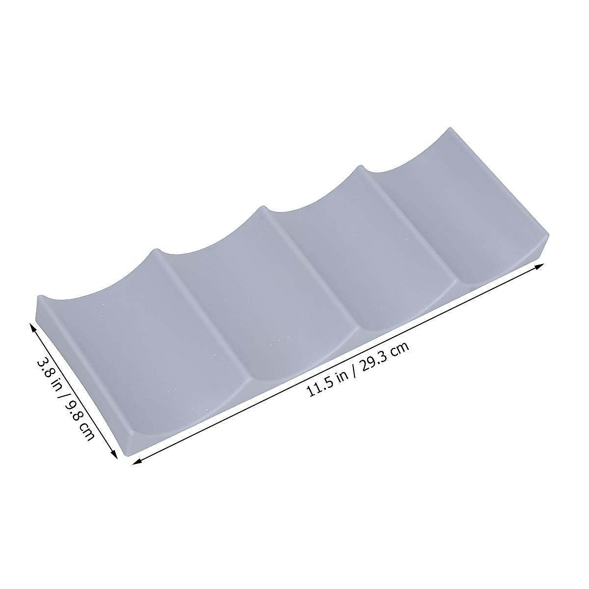 Yardwe European Style Wine Rack Plastic Wine Bottle Display Stacking Mat Can Easy Stacker Kitchen Cabinet Fridge Storage Rack (Dark Grey)