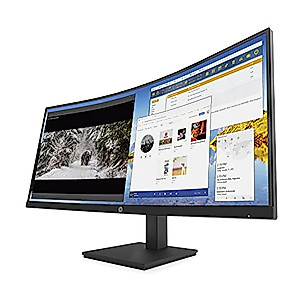 HP 34-inch Curved Monitor VA W-QHD 5ms 100Hz Display (M34d, Black)