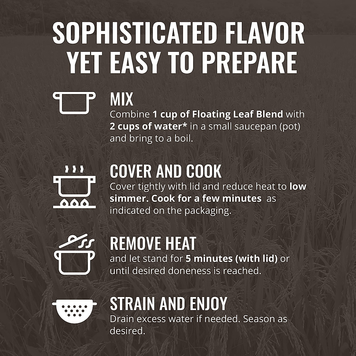 4 Packs x 14 ounces Rice Variety Pack Includes Jasmine Thai Rice Trio, Wild Rice Blend, Prairie Blend and Ancient Field Blend, Non Gluten, Non-Gmo, Kosher and Vegan - Floating Leaf