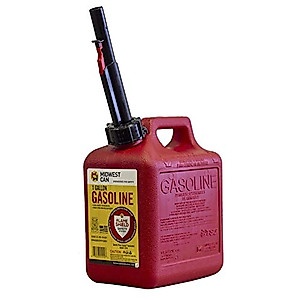 Quick-Flow Spout Midwest Can 1210 Auto Shut Off Gasoline Can - 1 Gallon