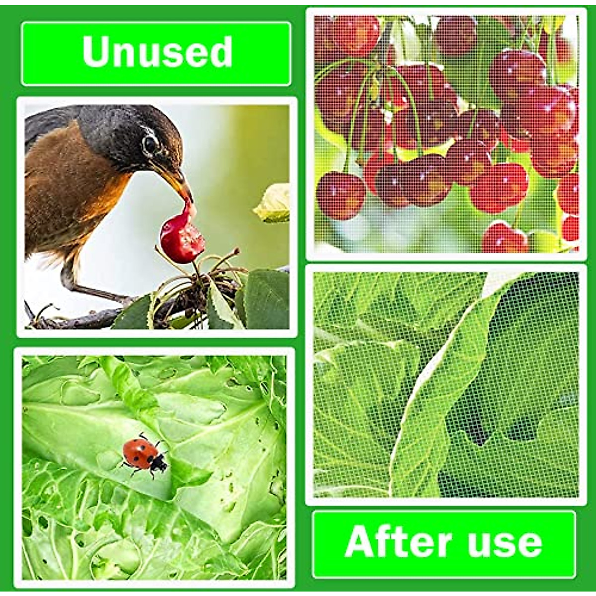 Garden Netting 4ftx10ft Mosquito Netting, Plant Covers Netting for Plant Protecting/Vegetable/Flowers Garden Netting Pest Barrier