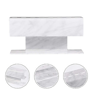 Beaupretty Eyelash Extension Tweezers Stand Holder 8 Holes Acrylic Tweezers Display Storage Tweezers Shelf Holder for Eyelash Extensions Supplies Accessories Tools