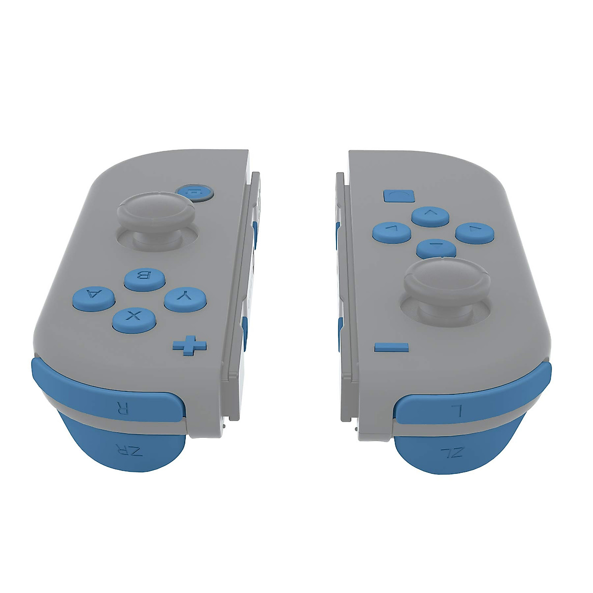 eXtremeRate DIY Full Set Buttons for Nintendo Switch & Switch OLED, Custom Replacement Buttons for JoyCon, ABXY Direction Keys SR SL L R ZR ZL + - Home Capture Trigger Buttons Springs - Airforce Blue