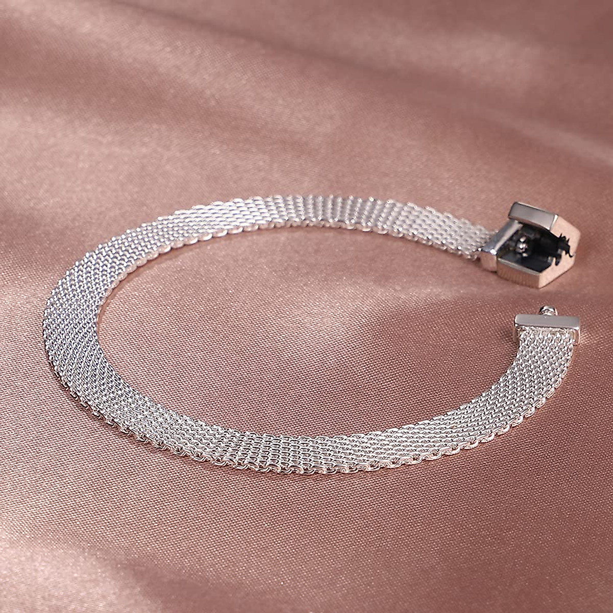 KUNSIR Jewelry Bracelet for with Reflexions clip-on charms,925 Sterling Silver Jewelry Bracelet Fit Gift for Women