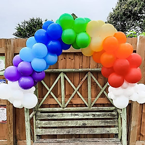 5 Inch Balloons Assorted Colors 105 Pieces, JOGAMS Rainbow Balloons Party Balloons for Birthday Party Wedding Baby Shower Picnic Festival Anniversary Decorations